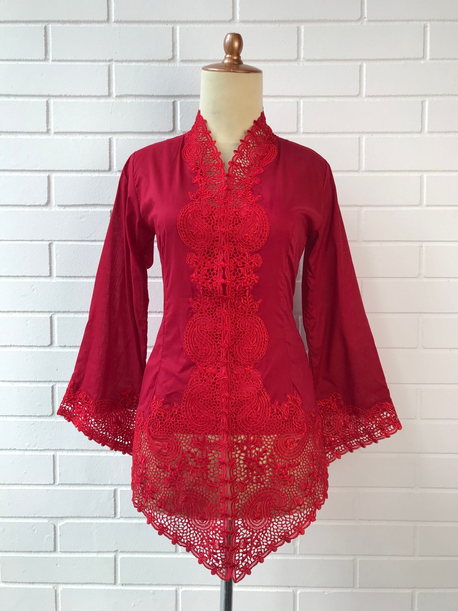 Kebaya Orkeed Red - Royal Kebaya